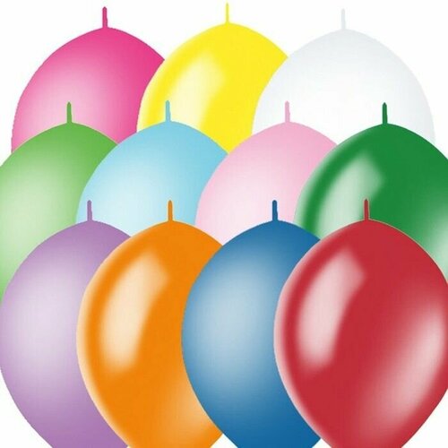 Воздушные шарики 12", линколун, декоратор, набор 50 шт, цвета