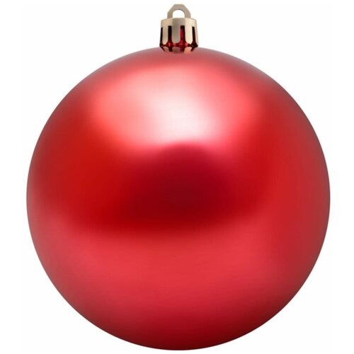 Елочная игрушка, новогодний декор на елку, украшение Шар диаметр 10 см, цвет красный глянцевый