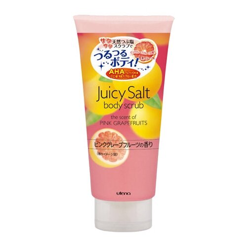 Utena Скраб для тела Juicy Salt с ароматом розового грейпфрутагрейпфрут, 300 мл, 300 г