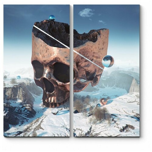 Модульная картина Череп60x60