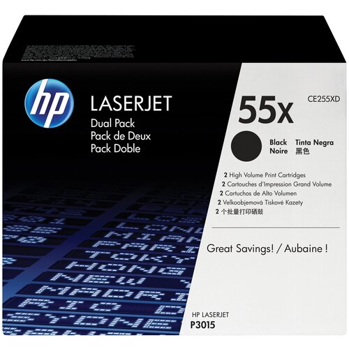 Картридж HP CE255XD для LaserJet P3015 двойная упаковка
