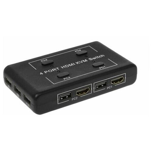 HDMI KVM переключатель 4-1 с USB. 4 компьютера на 1 монитор с 1 клав. и 1 мышью