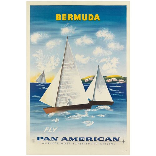 Постер / Плакат / Картина Корабли - Корабли на Бермудских островах 90х120 см в подарочном тубусе