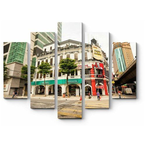 Модульная картина На улицах Куала-Лумпур115x92