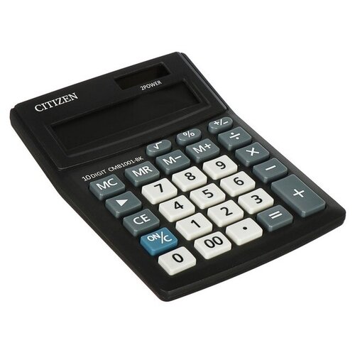 Калькулятор настольный 10-разрядный, Citizen Business Line CMB1001-BK, двойное питание, 103 х 138 х 24 мм, чёрный