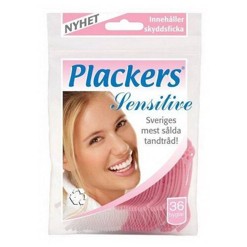 Plackers Sensitive флоссер для ухода за полостью рта, 36 г, мята