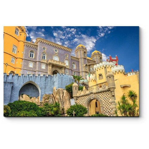 Модульная картина Красочный замок Синтра в Португалии 30x20