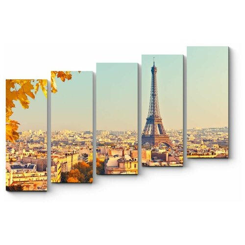 Модульная картина Золотая осень в Париже 220x154