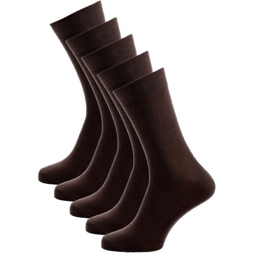 Носки Годовой запас носков, 5 пар, размер 25 (39-41), коричневый