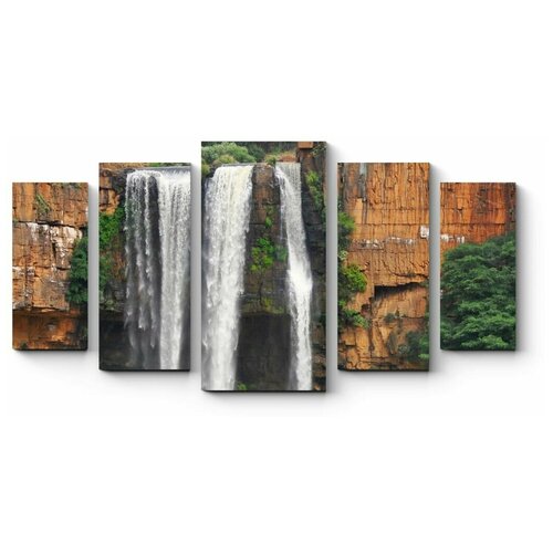 Модульная картина Потрясающий водопад, Мпуланга, Южная Африка110x61