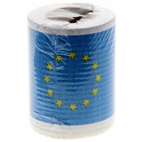 --- Сувенирная туалетная бумага "Евро флаг", 9,5х10х9,5 см