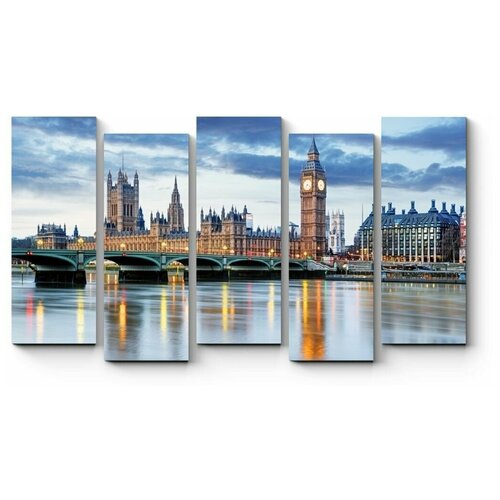 Модульная картина Таинственный Лондон в сумерках 120x69