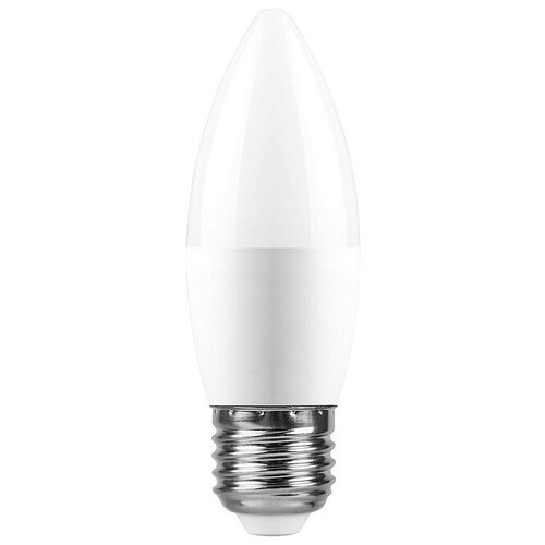 Лампа светодиодная LED 13вт E27 дневной матовая свеча | код 38112 | FERON (5шт. в упак.)