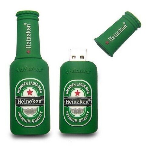 USB Флешка сувенирная подарочная пиво HEINEKEN 64 ГБ