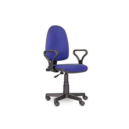 Кресло для персонала UTFC, Престиж Самба С15 (черно-синий мелкая клетка, ткань)