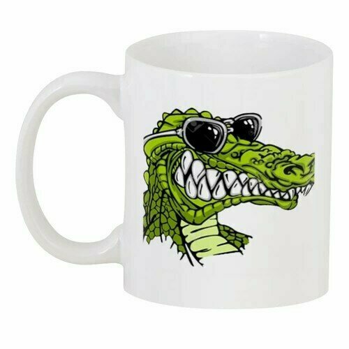 Кружка, пиала, чашка, стакан, супница крокодил, аллигатор, детская картинка.