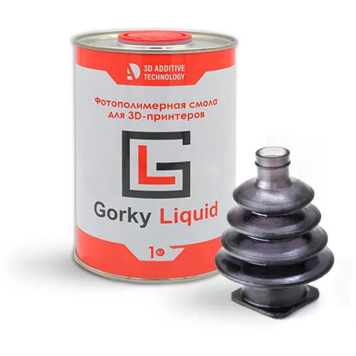 Фотополимерная смола Gorky Liquid Flex, черная (1 кг)