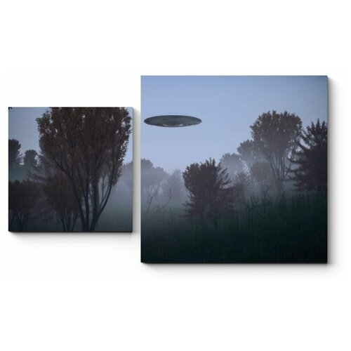 Модульная картина Таинственный туман 90x54