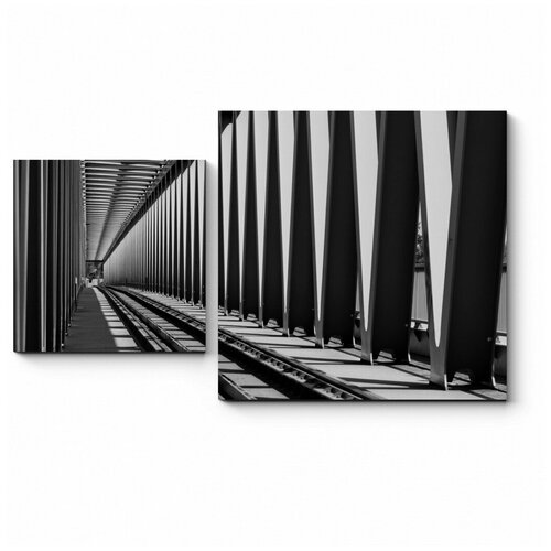 Модульная картина Железный мост 180x108