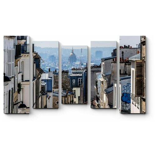 Модульная картина Прекрасная панорама Парижа160x96