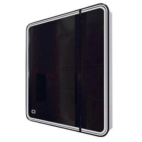 Шкаф-зеркало для ванной Mixline Адриана левый, (ШхГхВ): 70х12х80 см, белый