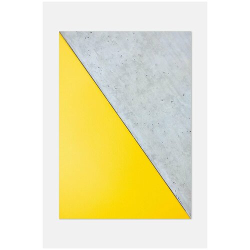 Постер для интерьера Postermarkt, 40х50 см в тубусе, Желтый #13