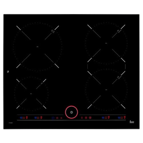 Индукционная варочная панель TEKA IT 6450 IKNOB (10210182), цвет панели черный, цвет рамки серебристый