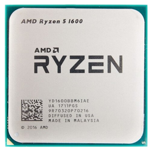 Процессор AMD Ryzen 5 1600 AM4,  6 x 3600 МГц, OEM