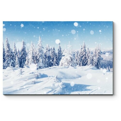 Модульная картина Зимний лес 120x80