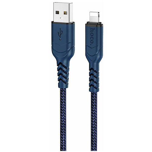 Кабель USB HOCO X59 Victory, USB - Lightning, 2.4А, 1 м, синий