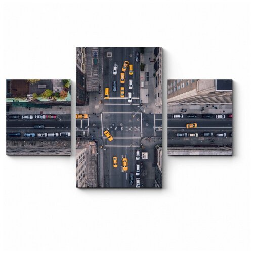 Модульная картина Нью-Йорк с высоты 130x85
