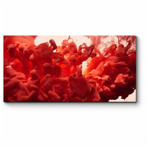 Модульная картина Глубокий красный 110x55