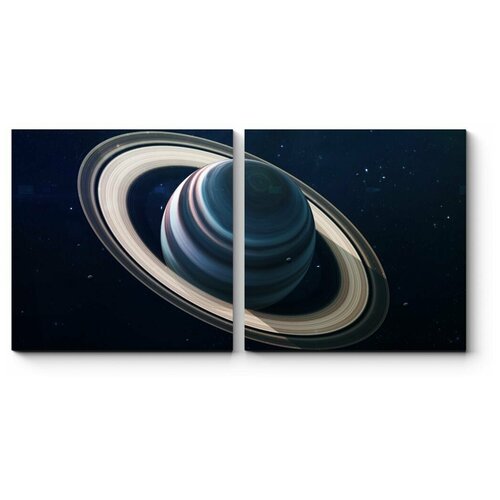 Модульная картина Красота Сатурна 100x50
