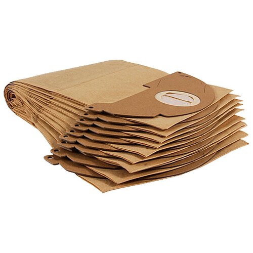Фильтр-мешки бумажные 10 шт, подходят для пылесоса KARCHER
