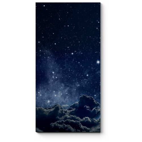 Модульная картина Звездное небо, завораживающая ночь50x100