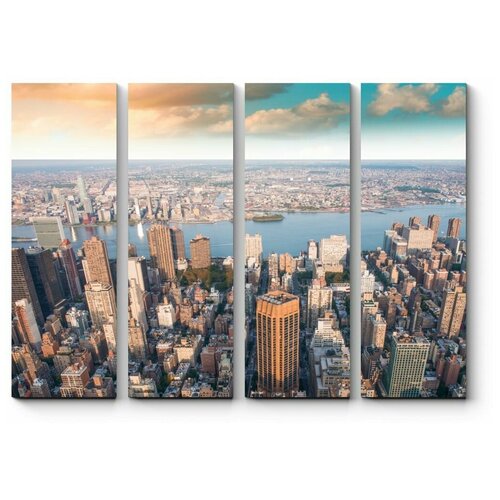 Модульная картина Панорама Нью-Йорка130x98