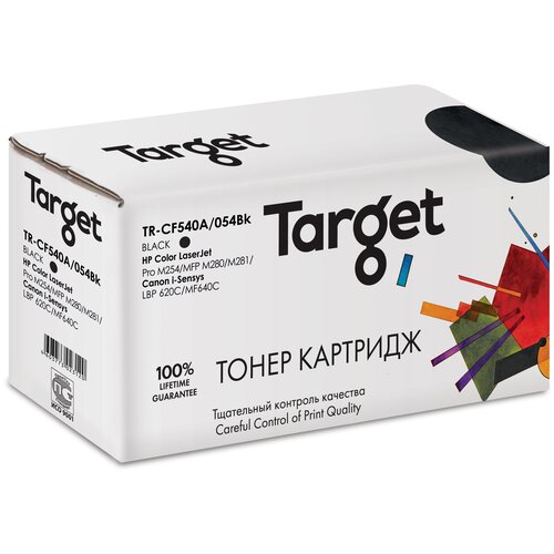 Тонер-картридж Target CF540A/054Bk, черный, для лазерного принтера, совместимый