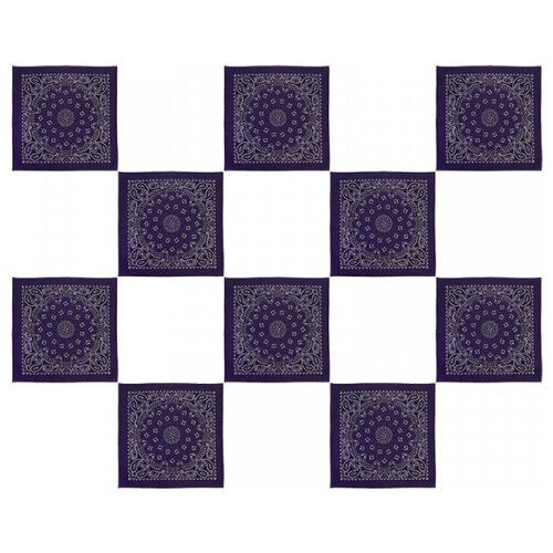 Бандана , размер 55х55, фиолетовый