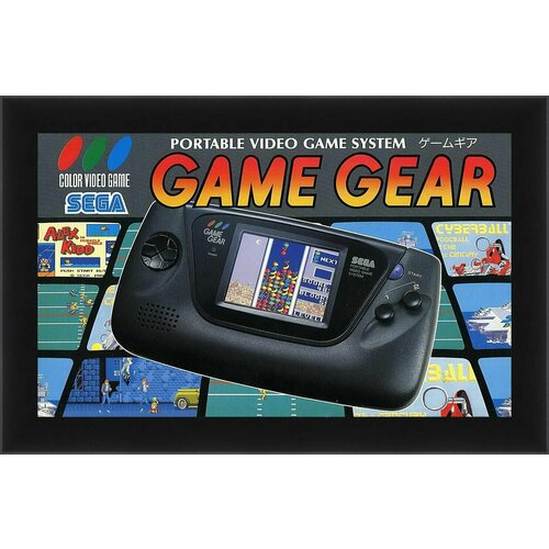 Плакат, постер на холсте Sega Game Gear. Размер 21х30 см