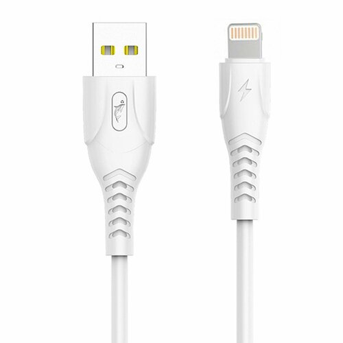 Дата-кабель USB универсальный Lightning SKYDOLPHIN S08L (белый)