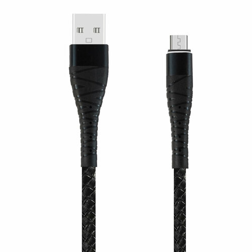 Кабель USB - микро USB FaisON K-51 Mix, 1.0м, 2.4A, QC3.0, цвет: чёрный