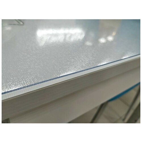 Силиконовая скатерть на стол гибкое стекло 80x230 см 2мм рифленаямягкое стекло жидкое стекло