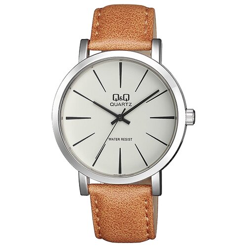 Наручные часы Q&Q Q892-300, серебряный, коричневый