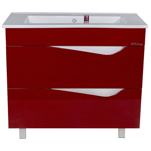 Комплект мебели для ванной Bellezza Эйфория, ширина тумбы: 106.5 см, красный