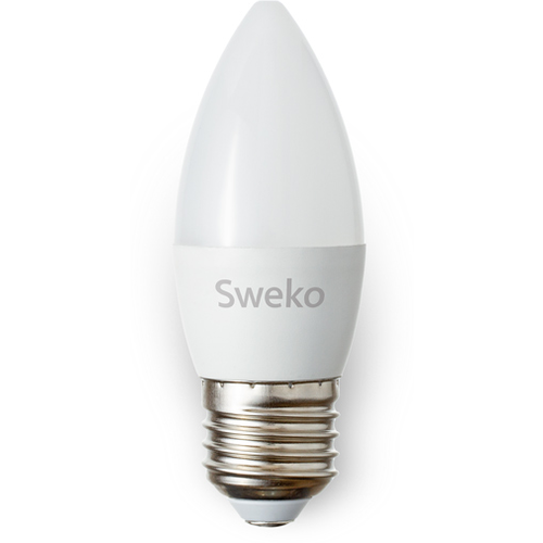 Лампа светодиодная Sweko 38831, E27, C35, 15Вт,3000K теплый свет (5штук)