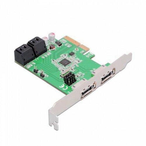 Контроллер FG-EST24A-1-3L01 PCI-E SATA 6G 4 port CARD, Asmedia ASM1064, RTL
