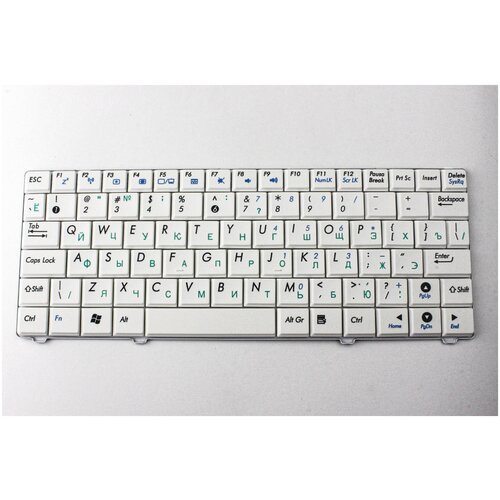 Клавиатура для Asus Eее PC 900HA S101 T91 Белая p/n: V100462BS1 RU, 0KNA-094RU01