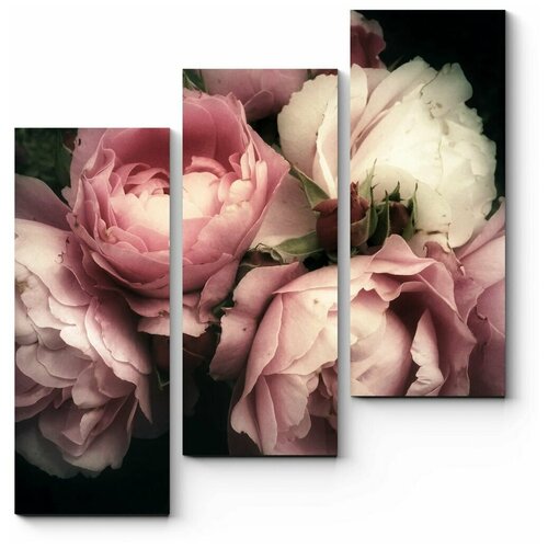 Модульная картина Прекрасные розы 70x75