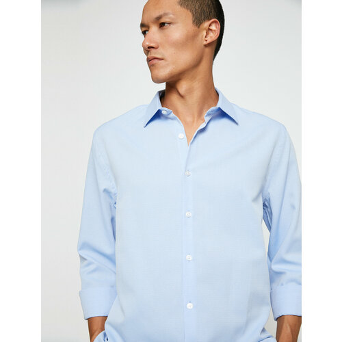 Рубашка KOTON, размер M, синий