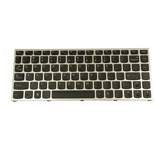Клавиатура для ноутбуков Lenovo IdeaPad U460 US, Gold Frame, Black Key